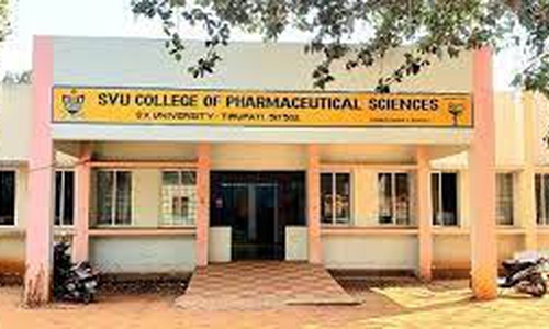 S V U College of Sciences Division of Pharmacy, Tirupati: Admission ...